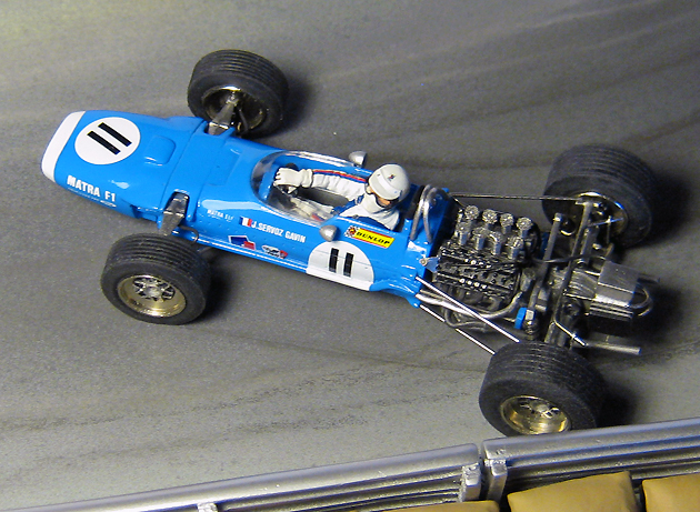 Racing Dioramics 1968 Matra MS10 Johnny Servoz-Gavin at Monaco